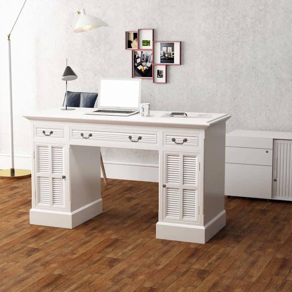 Γραφείο Δύο Όψεων Λευκό 140 x 48 x 80 εκ.... – PAKOBAZAAR
