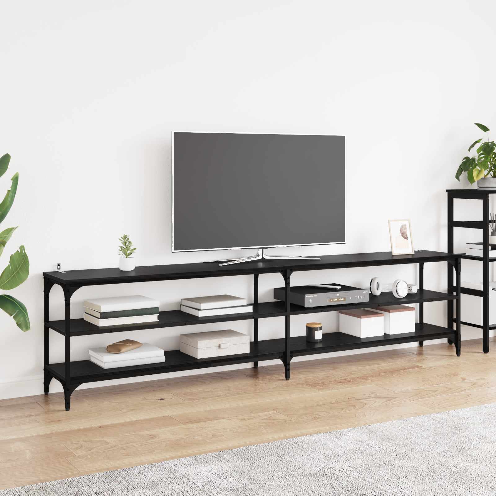 Ντουλάπι TV Μαύρη Οξυά 200 x 30 x 50 cm... – PAKOBAZAAR