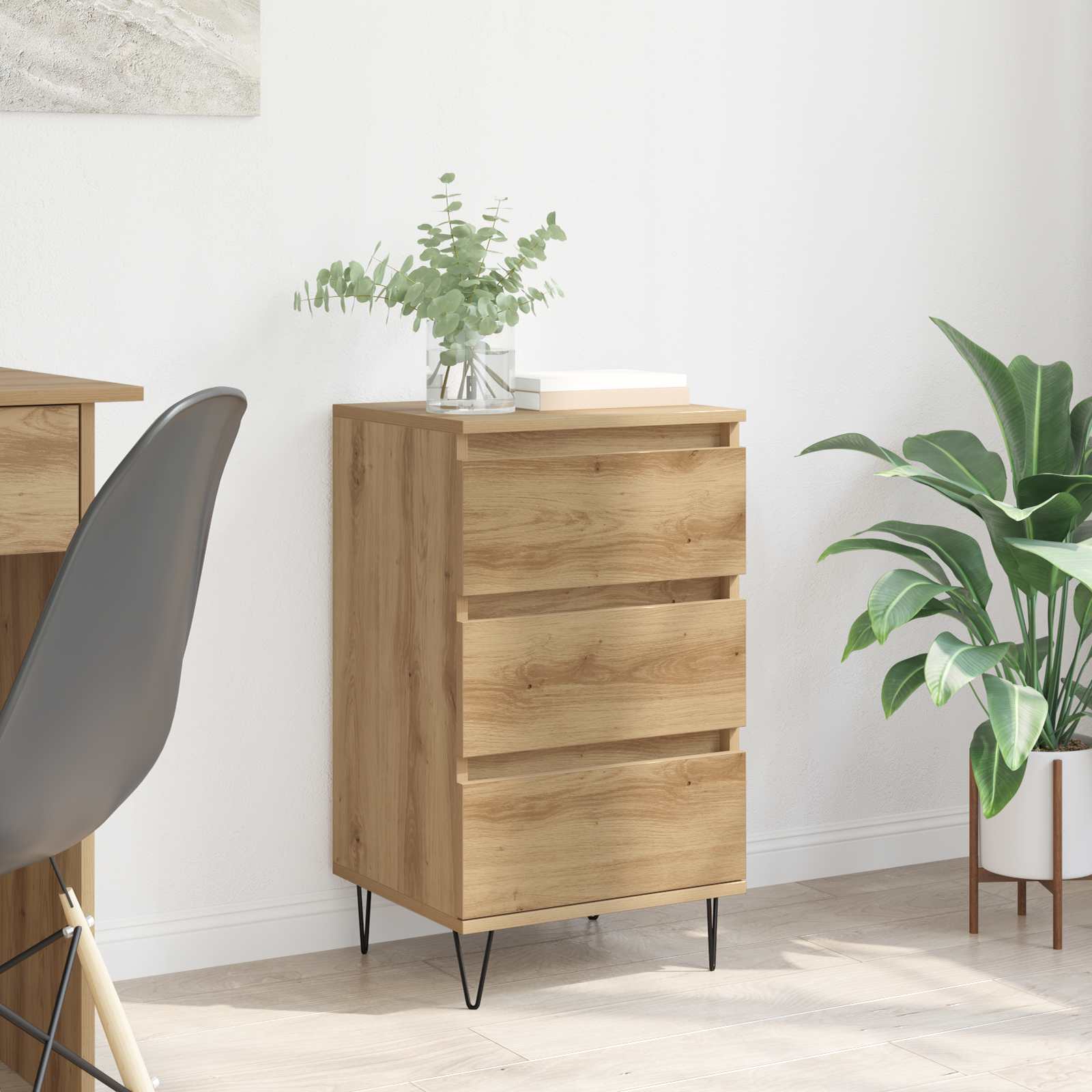 Πλαϊνό γραφείο με συρτάρι Artisan Oak 40 x 35 x 70... – PAKOBAZAAR