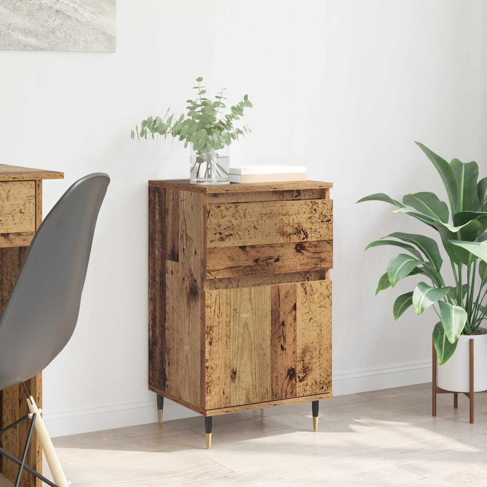 Πλαϊνό γραφείο με συρτάρι Παλιό Ξύλο 40 x 35 x 70 ... – PAKOBAZAAR