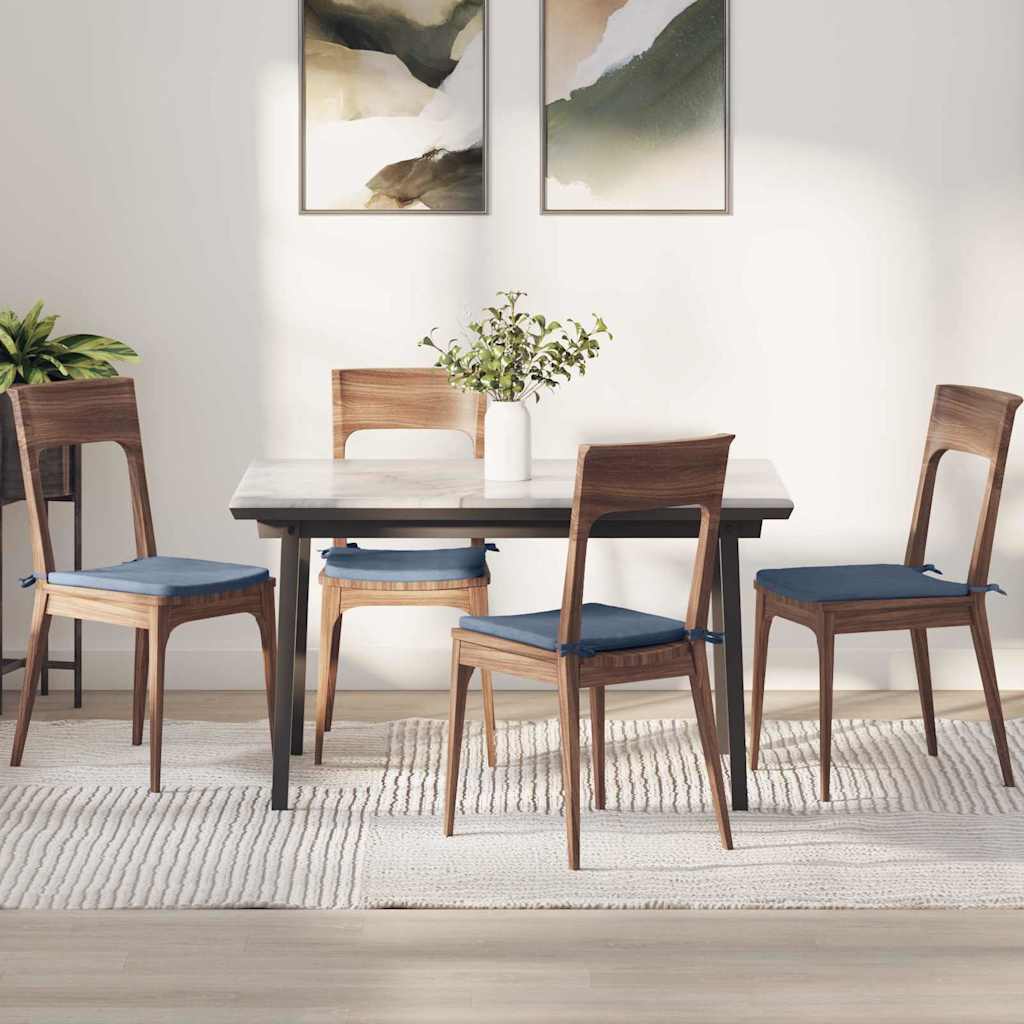 Μαξιλάρια καθισμάτων 4 pcs Μπλε 40 x 40 x 3 cm... – PAKOBAZAAR